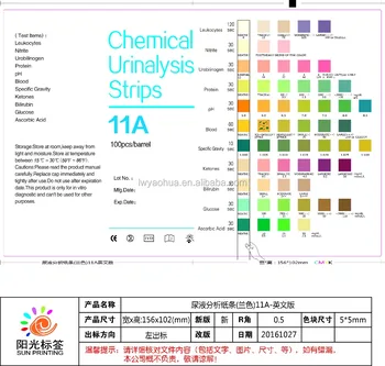 11a Chemical Urinalysis Strip - Buy 10parameter Urine Test Strip With ...