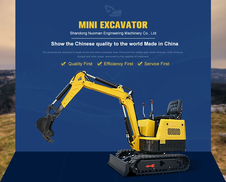 Mini Excavator for Sale - Nuoman NM-E10 with Eaton Hydraulics