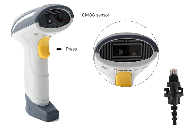 1d/2d Barcode Scanner X-4600 Pdf417 Qr Code Micro Qr Datamatrix Aztec ...