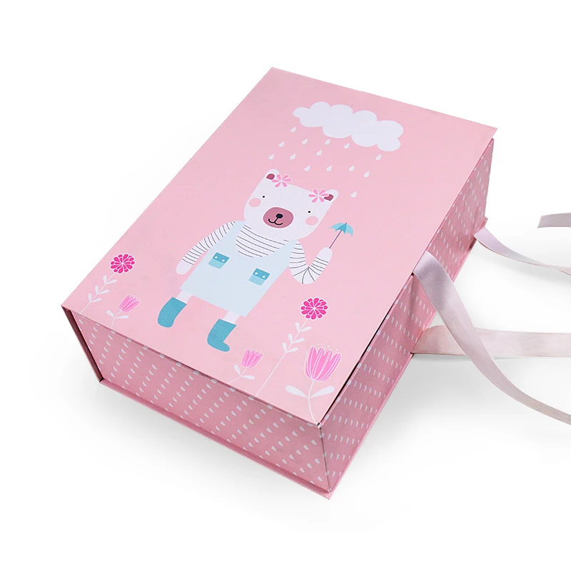Custom Logo Printed Pink Baby Set Gift Box,Newborn Baby Clothing Infant ...