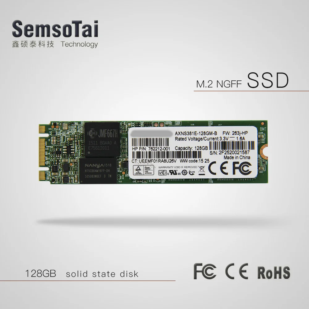 Original Axns381e-128gm-b 128gb Mlc M.2 Ngff Ssd - Buy M.2 Ngff Ssd ...