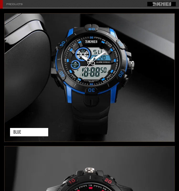 China Large Display Dial Mens Sport Custom Logo Sport Led Watch Digital ...