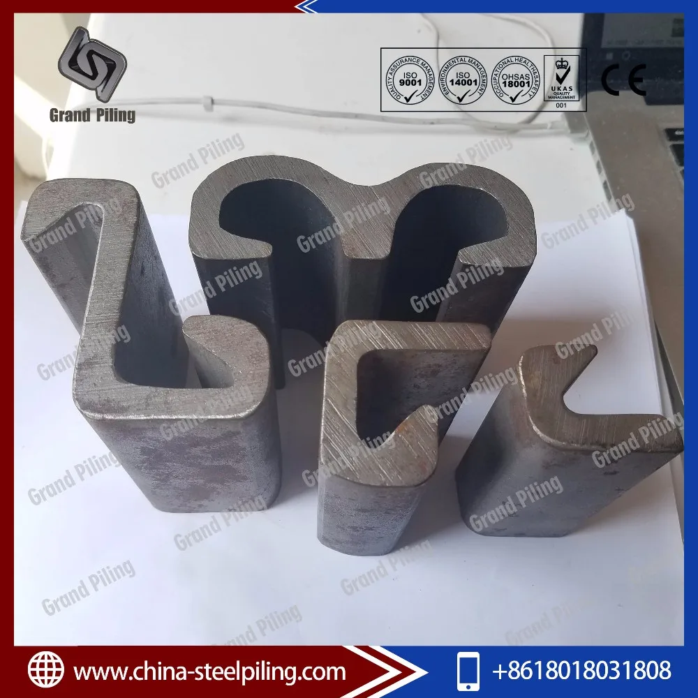 E20 E21 E22 Omega Interlocks Connectors Corner Piles For Sheet Piling ...