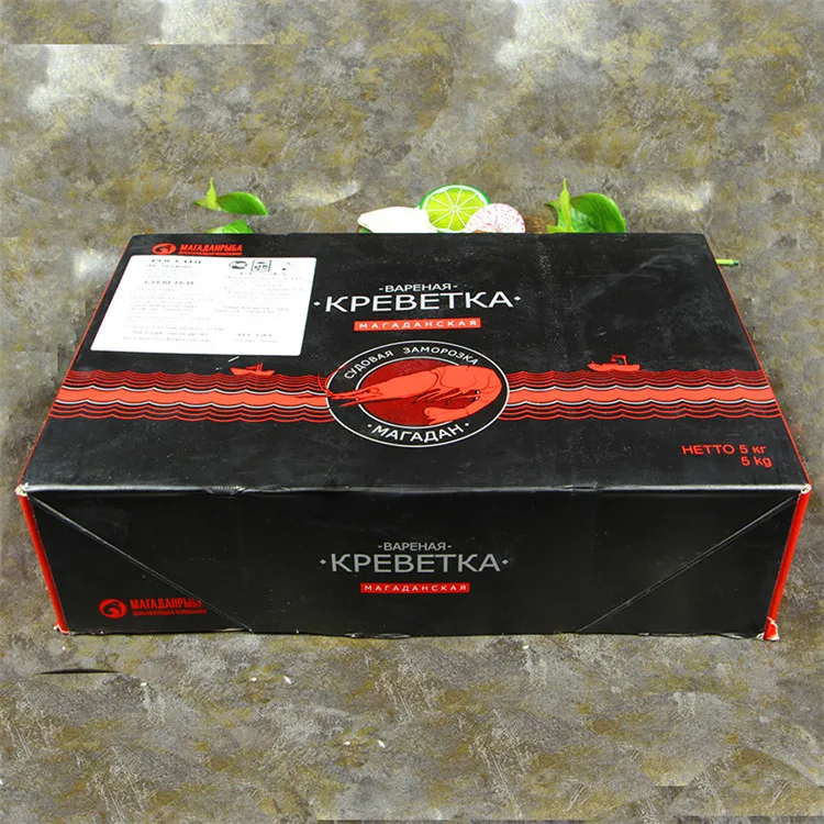 Customized Frozen Paper Seafood Packaging Box For Shrimp - Buy Seafood ...