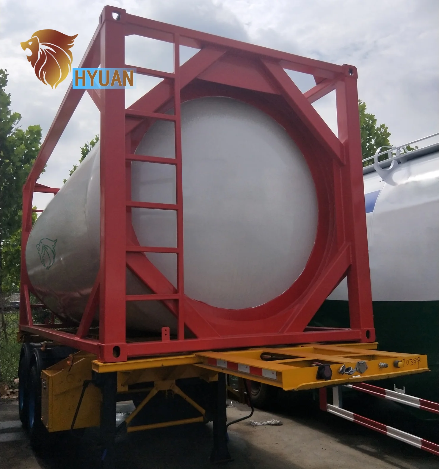 Hyuan Iso Tank Trailer Liquid Oil Tanker Trailer Container Frames ...