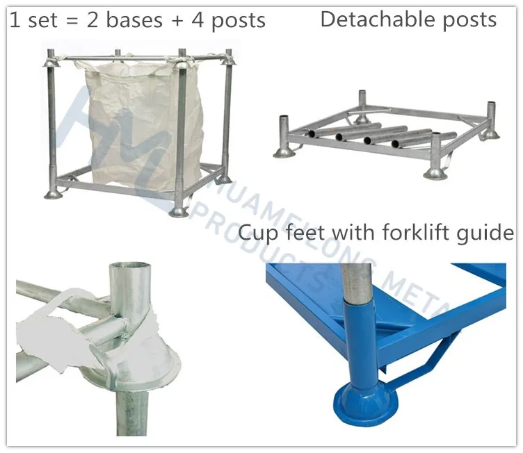 Factory Warehouse Storage Heavy Duty Pallet Stacking Big Bag Rack - Buy ...