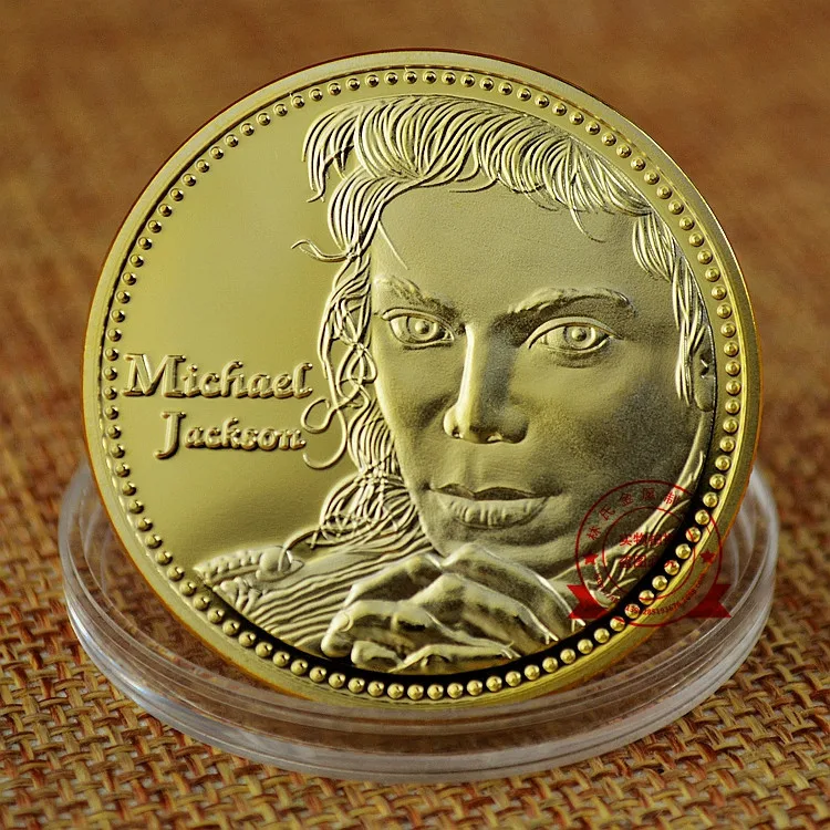 Custom Gold Plated Michael Jackson Coin for Gifts - Unique MJ Souvenir ...