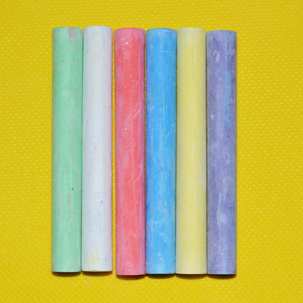 12pcs Packing School Blackboard White Color Chalk - Buy Dustless White ...