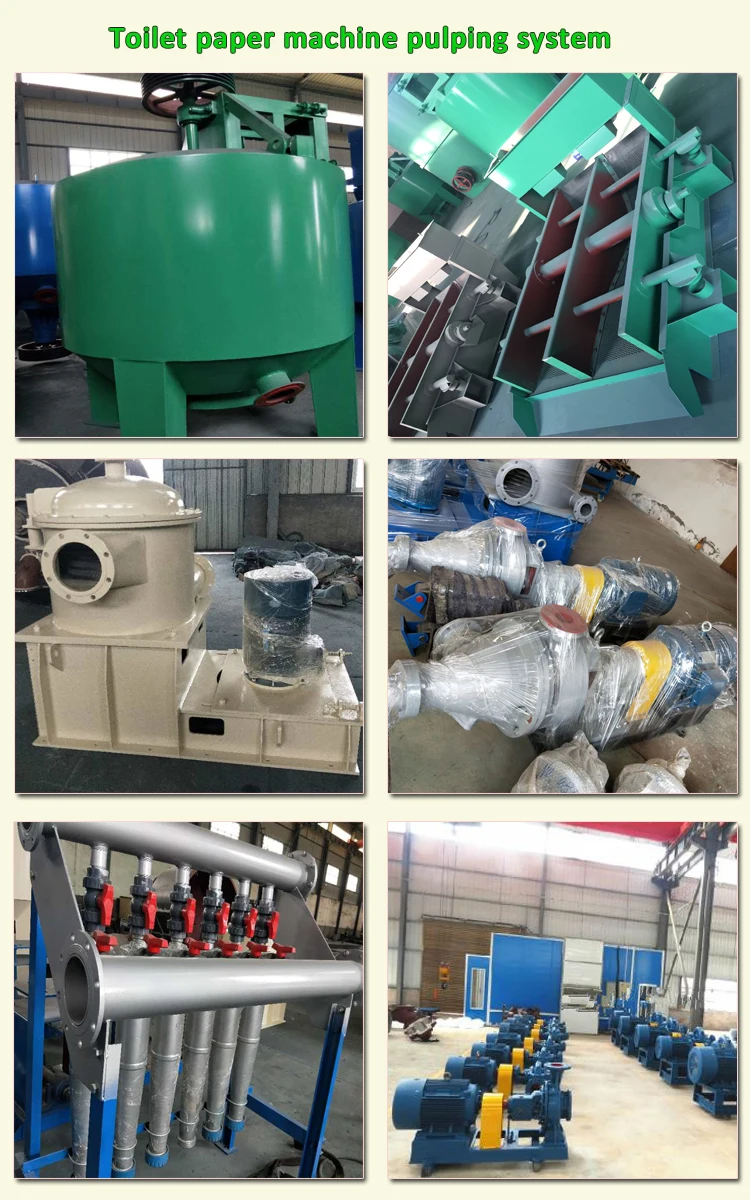 Waste Paper Recycled Toilet Tissue Paper Rolls Making Machine