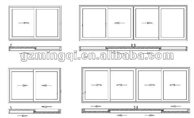 High Quality Plate Glass Window Prices Pvs Or Aluminum Sliding Windows ...