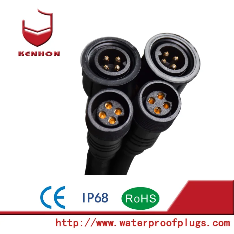 M18 Electrical Wire Connector Ip67 Male Female Waterproof Cable 2 4 6 ...
