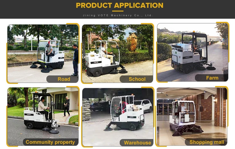 Floor Sweeper Five Brushes Electric All Closed Cab Vacuum Floor Sweeper ...