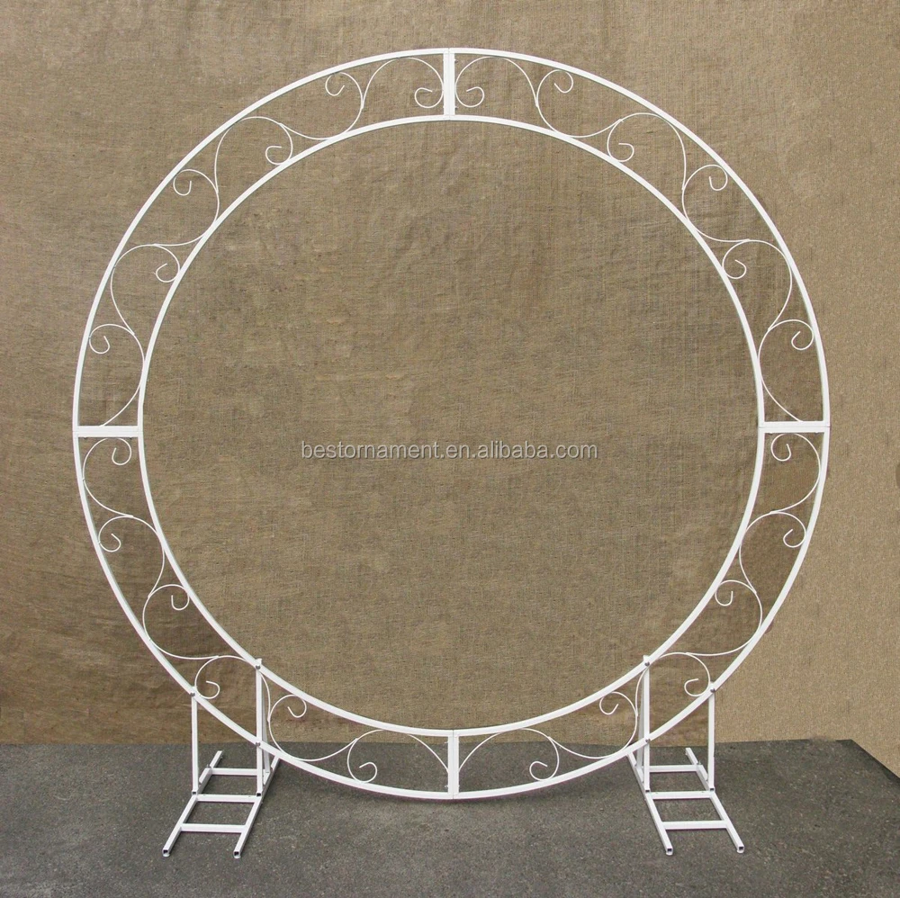 Wedding Arch Metal Round Backdrop Floral Arch Flower Arch - Buy Metal ...