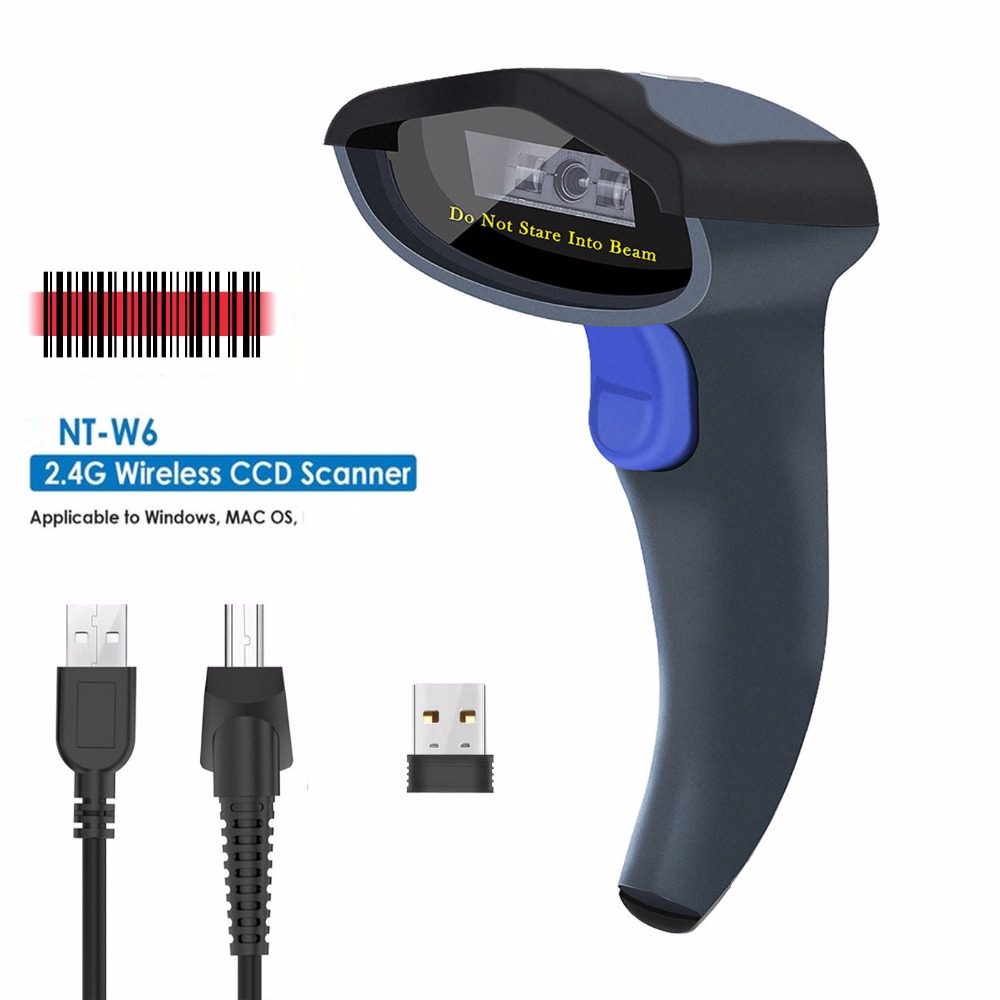 Netum W6 Wireless Ccd Barcode Scanner With Stand And W8-x Blue Tooth 2d ...