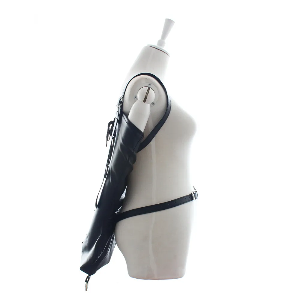 Bianco Di Cuoio Dell'unità Di Elaborazione Rigorosa Bondage Vincolante ...