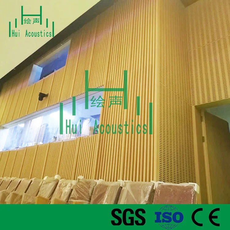Acoustic Wall Panel For Wedding Hall Slotted Wood Wall Panels Wooden ...
