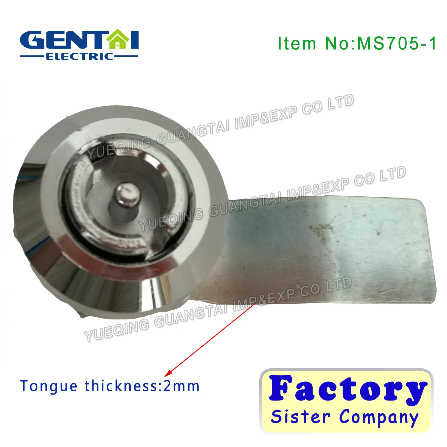 Ms705-1 Bright Chrome-plating Zinc Alloy Cylinder Cam Lock - Buy ...