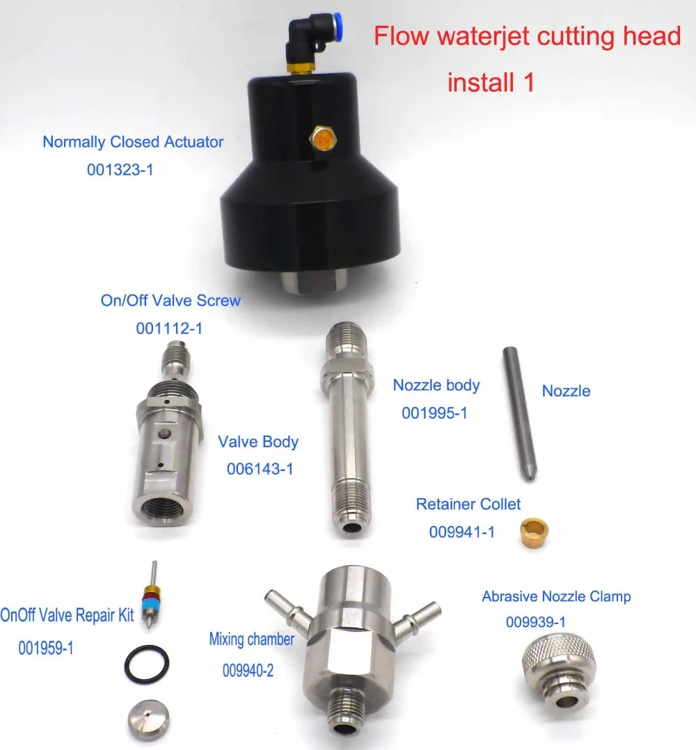 Hot Sale Cnc Waterjet Cutting Head Nut Clamping 009939-1 Abrasive Valve ...