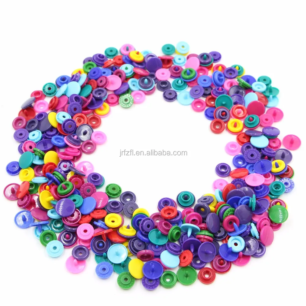 Colorful Resin Plastic Snap Buttons T3/T5/T8 Press Stud Poppers Shank ...