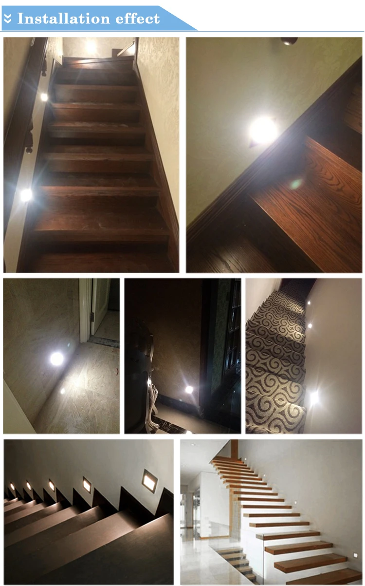 Ac220v-240v 2w Stair Recessed Led Step Light With Motion Sensor ...