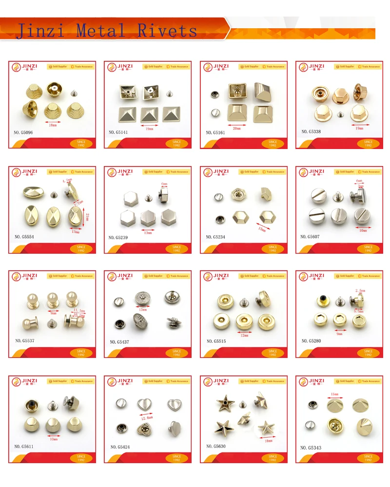 Custom Various Color Decorative Metal Rivet With Logo - Buy Rivet With ...