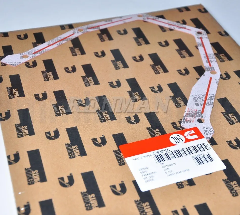 Cummins 4bt & 6bt Engine Rear Cover Gasket - Oem, 3938159, 4947667 ...