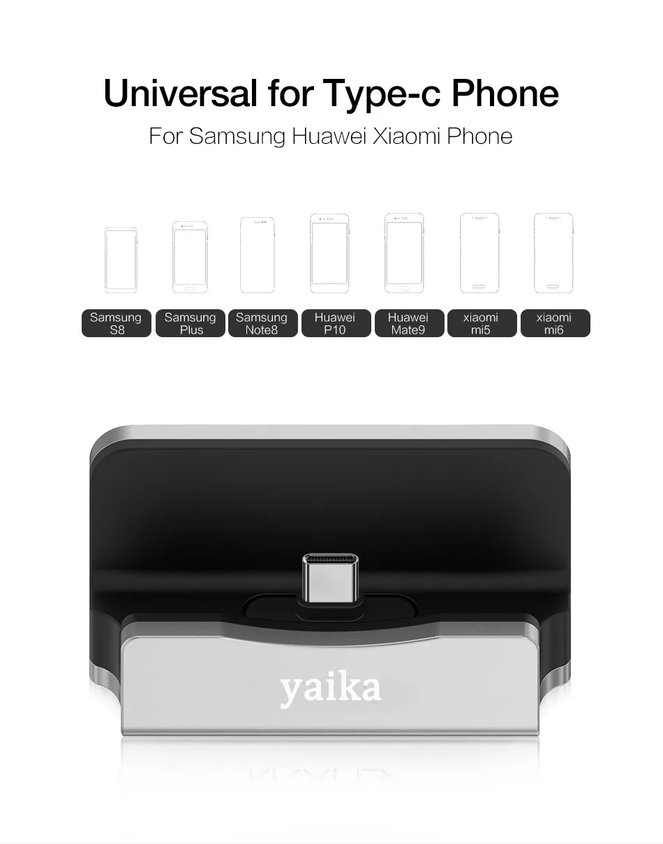 Desktop Fast Charging Station Usb Charger Dock Stand For Type C