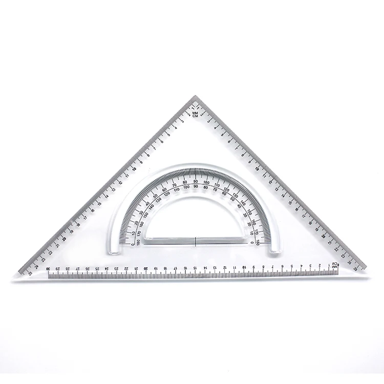 Ruler Manufacturer Custom Brand Logo Triangle Ruler Square Set 30/60 ...