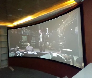 200 Inch Deluxe 180 Degree Large Size Aluminum Alloy Curved Fixed Frame ...