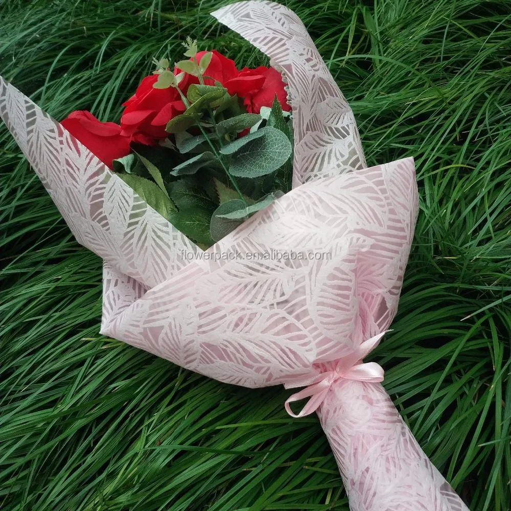 Wholesale Embossed Non Woven Flower Wrap Cheap Paper For Wrapping - Buy ...