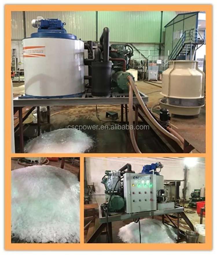 China Manufacturer Flake Ice Machine 1t 3t 5t 10t 15t Per Day For ...