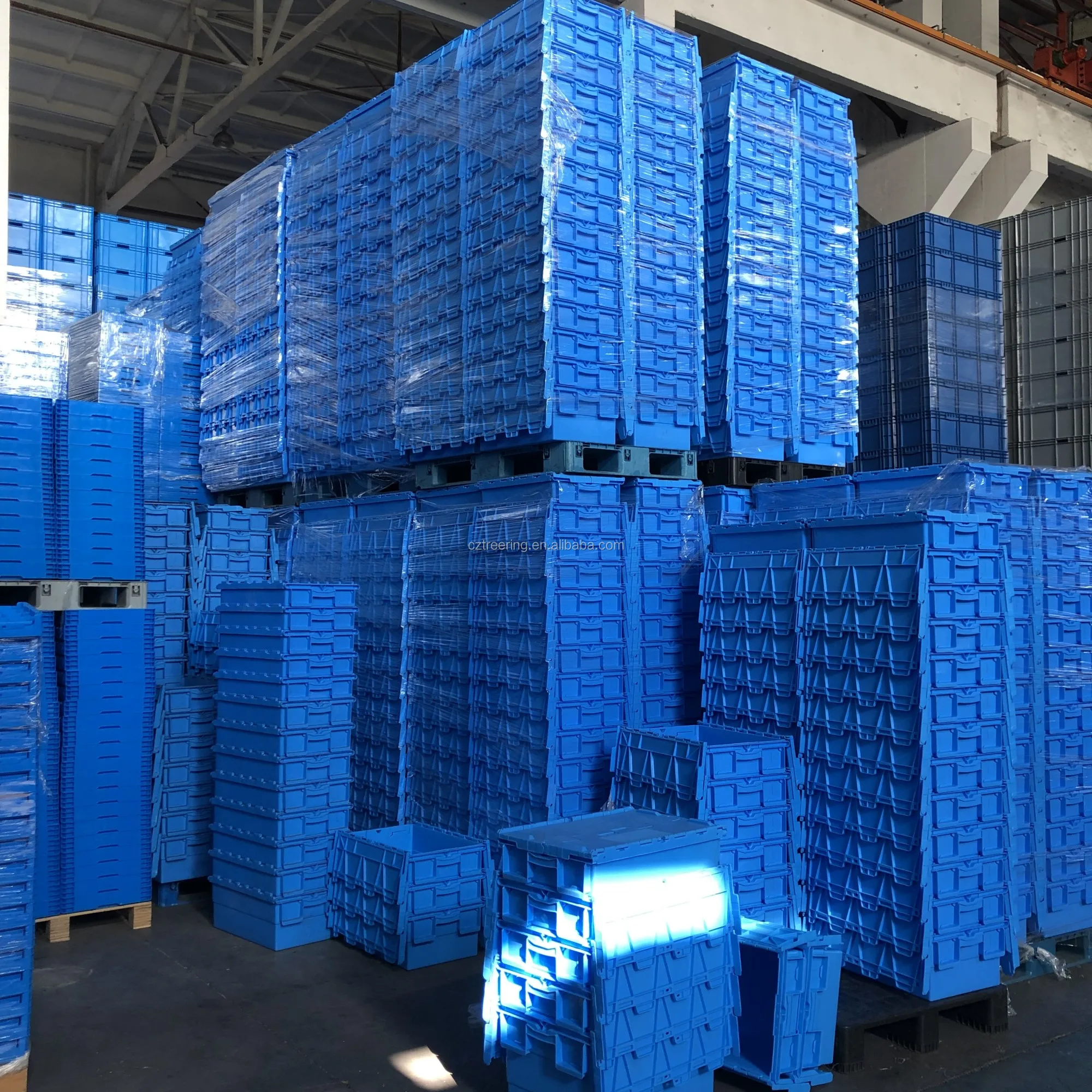 Secure Office Document Storage with Plastic Keepbox Crate