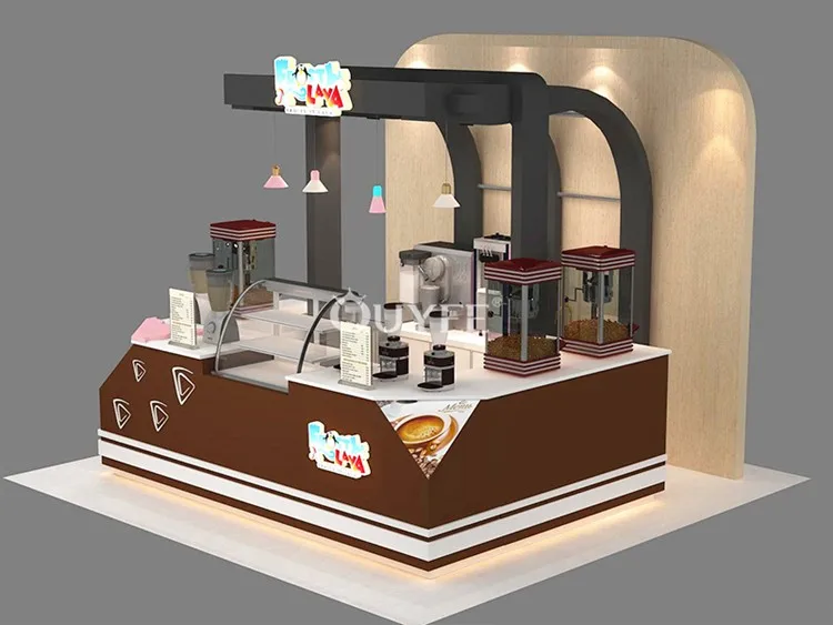Customized Ice Cream Shop Counter Design - OUYEE Factory