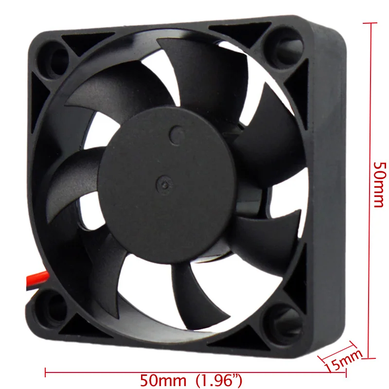 High CFM 50mm Ball Bearing Silent Radial 5015 50x50x15mm