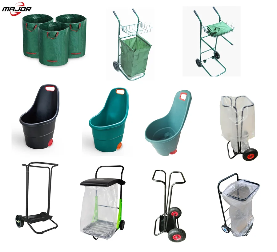 Garden Leaf Collection Canvas Bag Tool Cart - Durable & Versatile