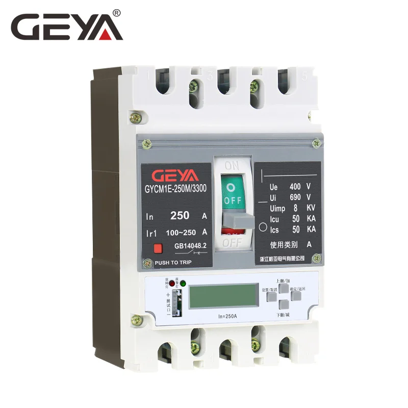 Geya Mccb Electric Moulded Case Of Intelligent Electronic Adjustable ...