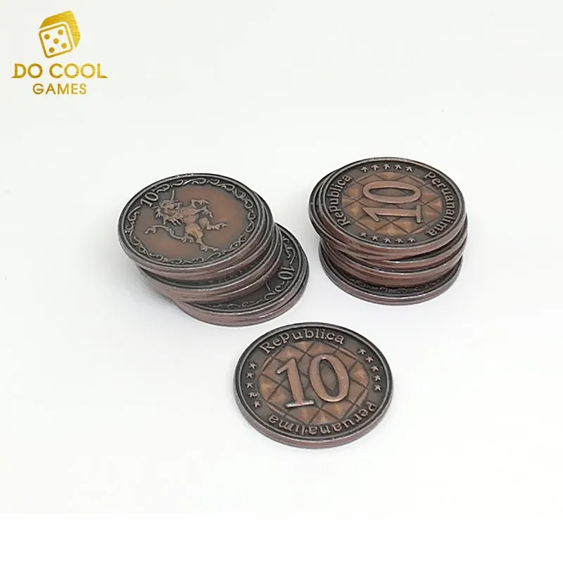 New Design Factory Custom Metal Token For Board Game - Buy Metal Token ...