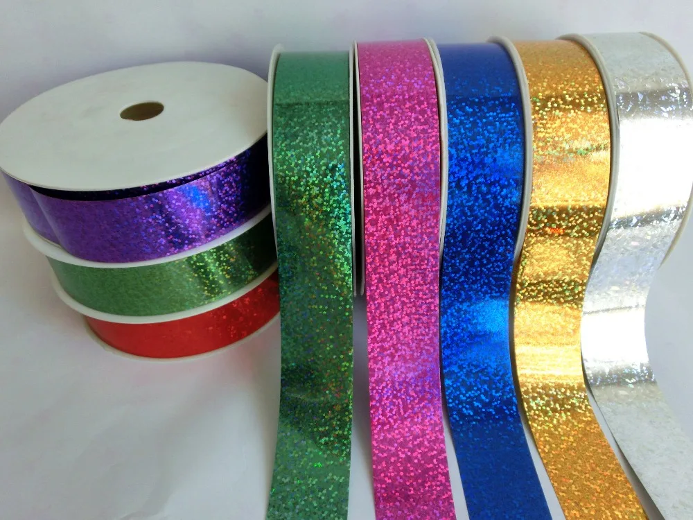 Shiny Gold Metallic Plastic Polypropylene Ribbon