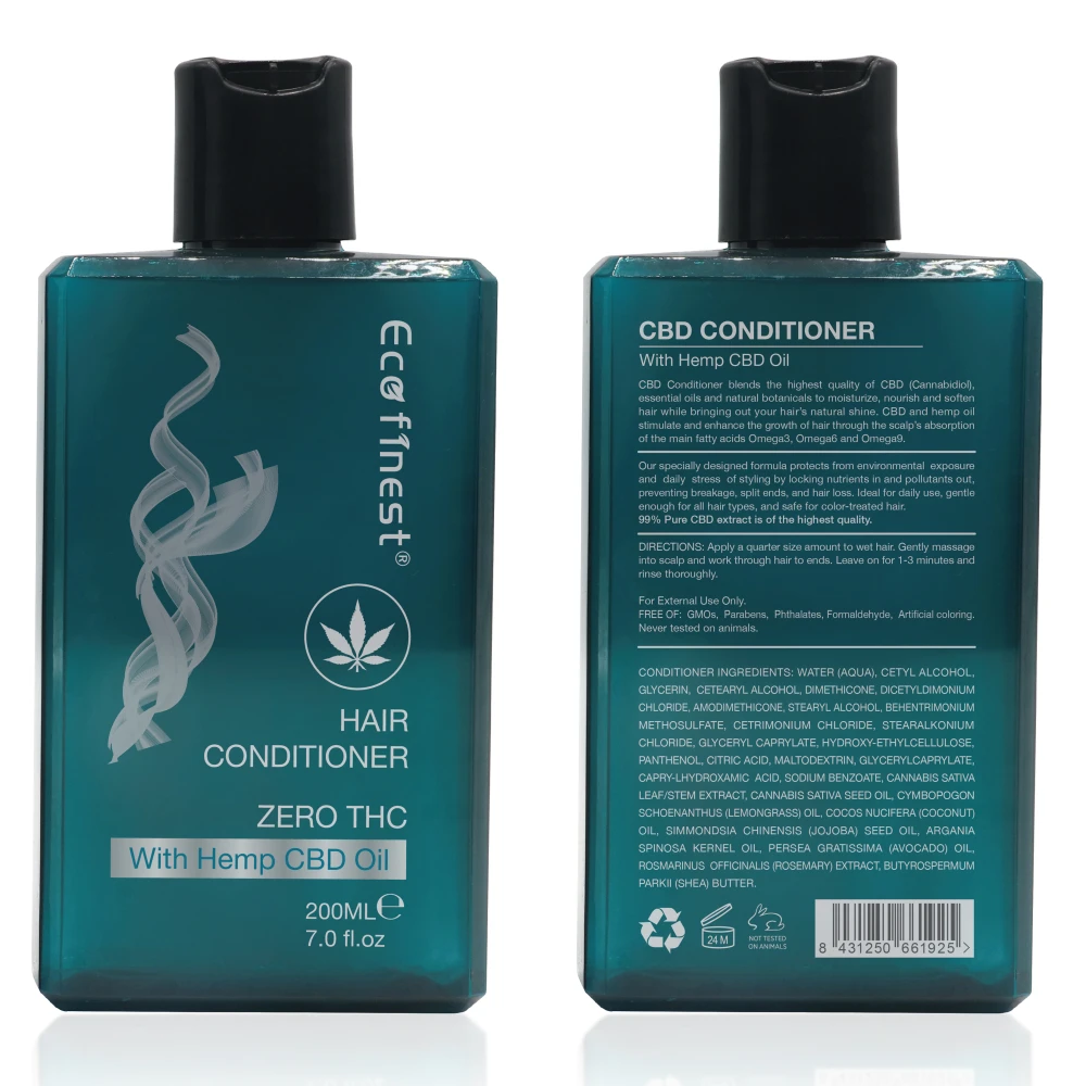 Eco Finest Private Label Hemp Cbd Oil Hair Shampoo And Conditioner Set ...