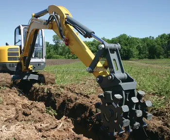 Excavator Compaction Wheel Mechanical Compaction Attachment - Buy ...