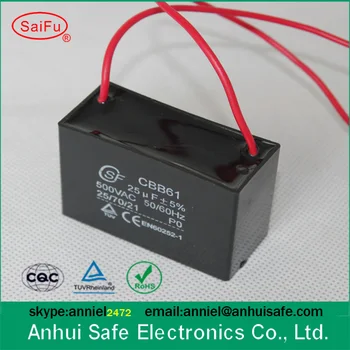 Cbb61 Ceiling Fan Capacitor 1uf 2uf 3uf 5uf 10uf 20uf 40uf 250vac ...