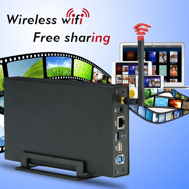 Wifi Kimax 3.5 Hdd Enclosure Lan Sata Hdd Case Usb 3.0 Wifi Hdd ...