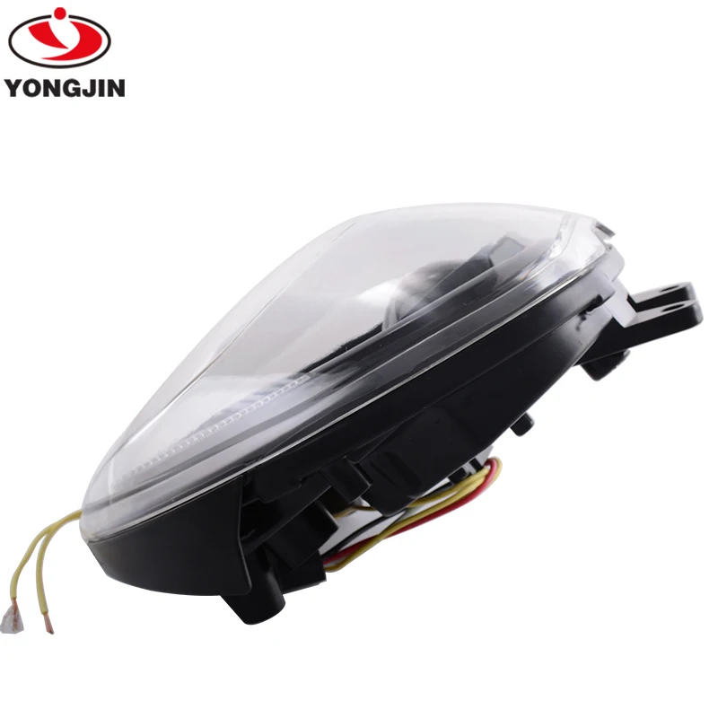 Black Bright Led Projection Headlight For D-ucati Monster 821/797/1200 ...