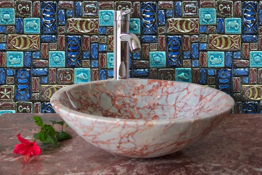 Hand Made Art Mosaic - Colorful Ceramic Tiles for Cafe