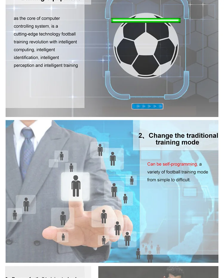 Intelligent 4.0 Football Soccer Training Machine System