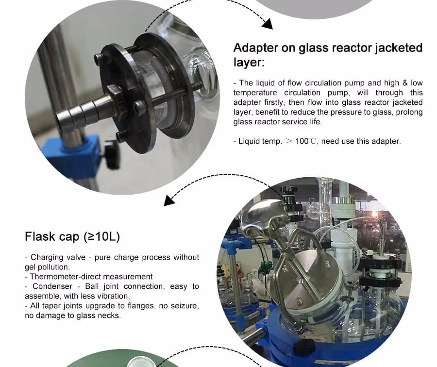 1l Bench Top Glass Reactor Reaction Systems Jacketed Lab Reactors And ...