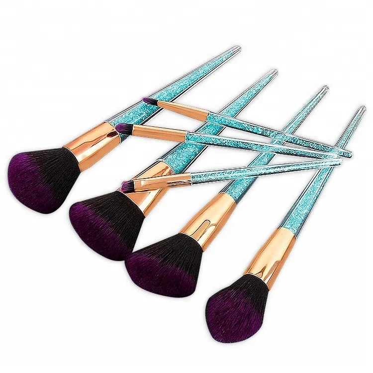 7pcs Customized Diamond Makeup Brush Set Crystal Powder Cosmetic Brush ...