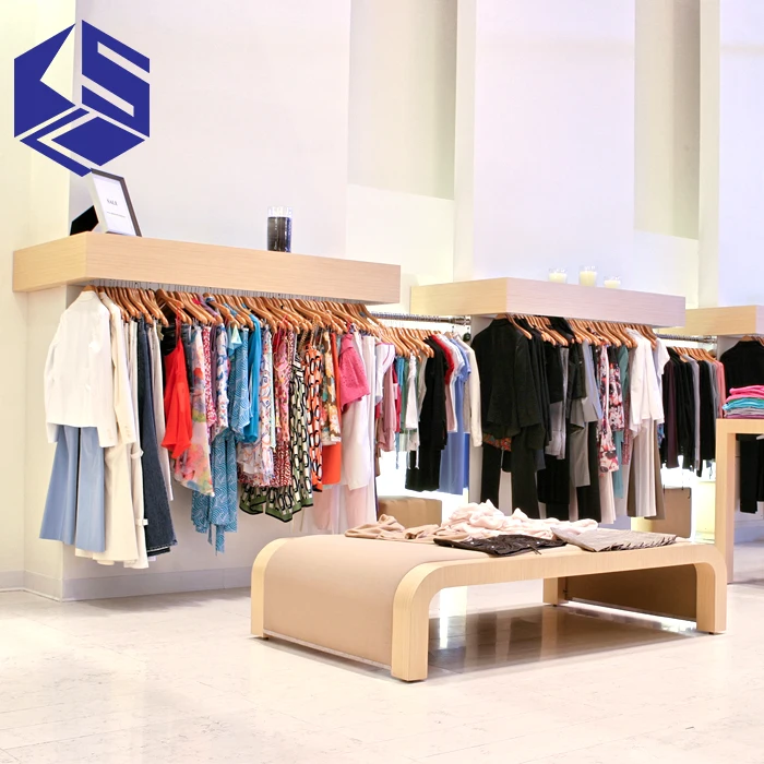 Moderne Houten Kleding Display Tafel Wandplanken China Leverancier ...