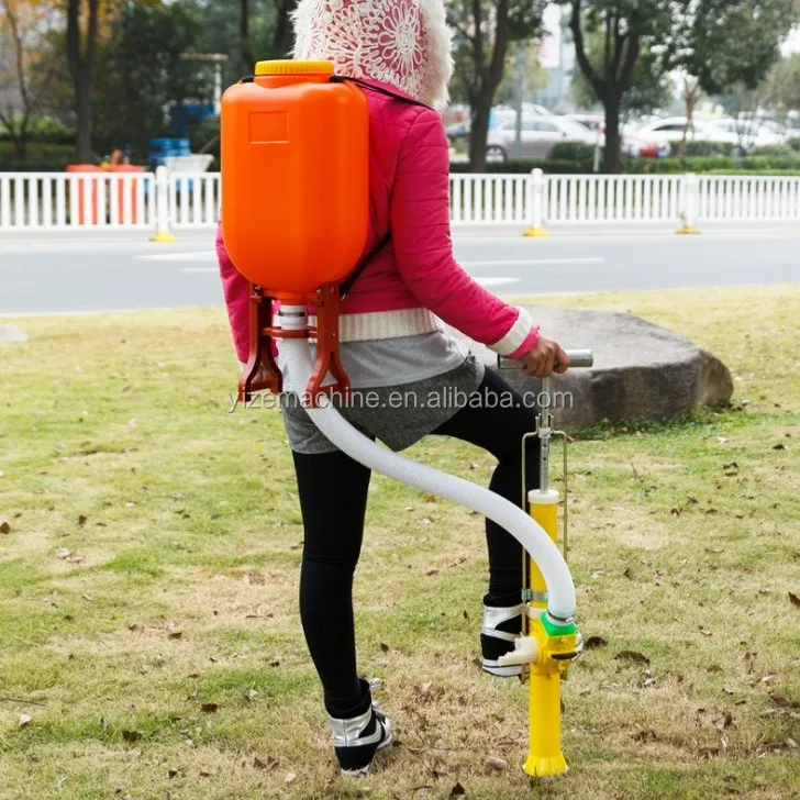 Pedal Backpack Fertilizer Dispenser Spreader Machine - Buy Backpack ...