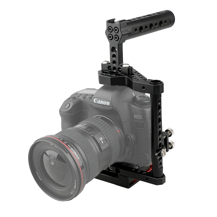CAMVATE DSLR Camera Cage with Top Handle - Versatile & Durable